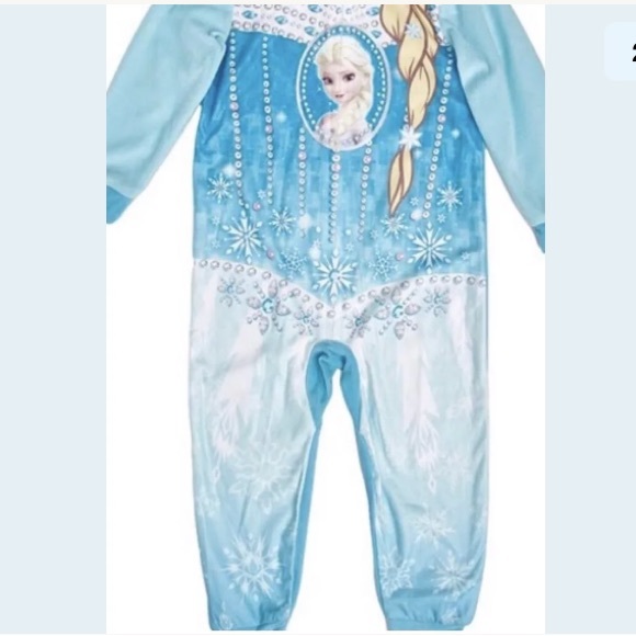 Disney | Pajamas | Disney Frozen Elsa Hooded Onesie Pajama | Poshmark